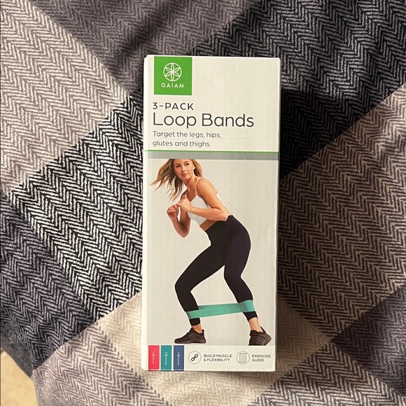 GAIAM | Other | Gaiam Fitness Loop Bands Set Green Blue Black | Poshmark